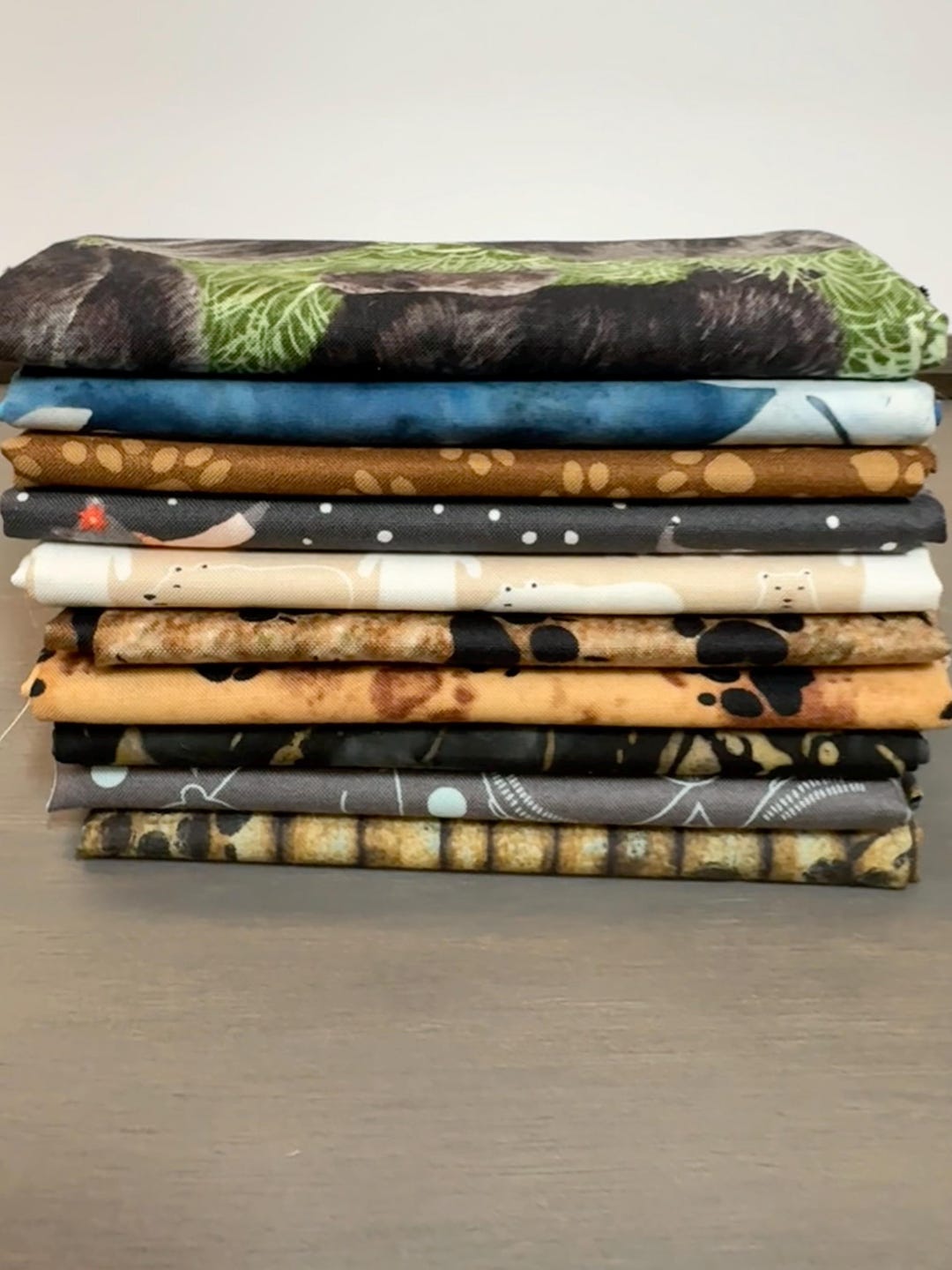 10 Fat Quarters of Bear Themed 100% Cotton Fabric - Etsy