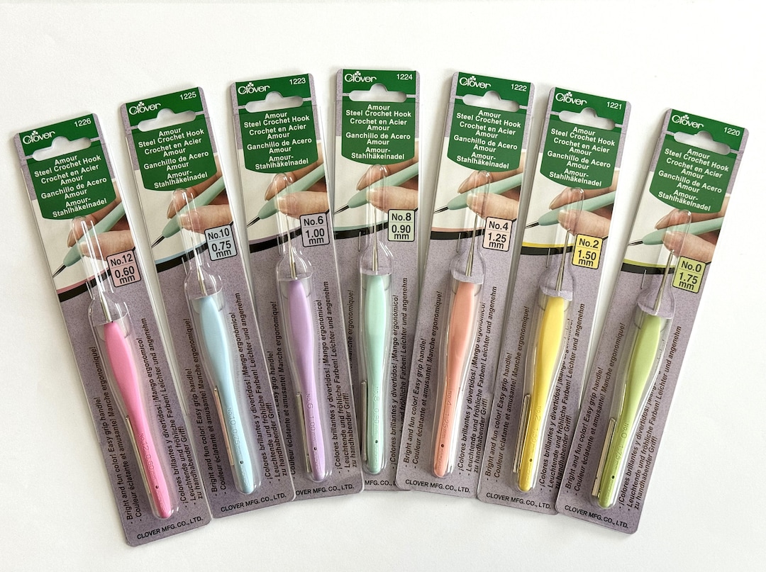 Set of 7 Hook Clover Steel Crochet Hooks - Etsy