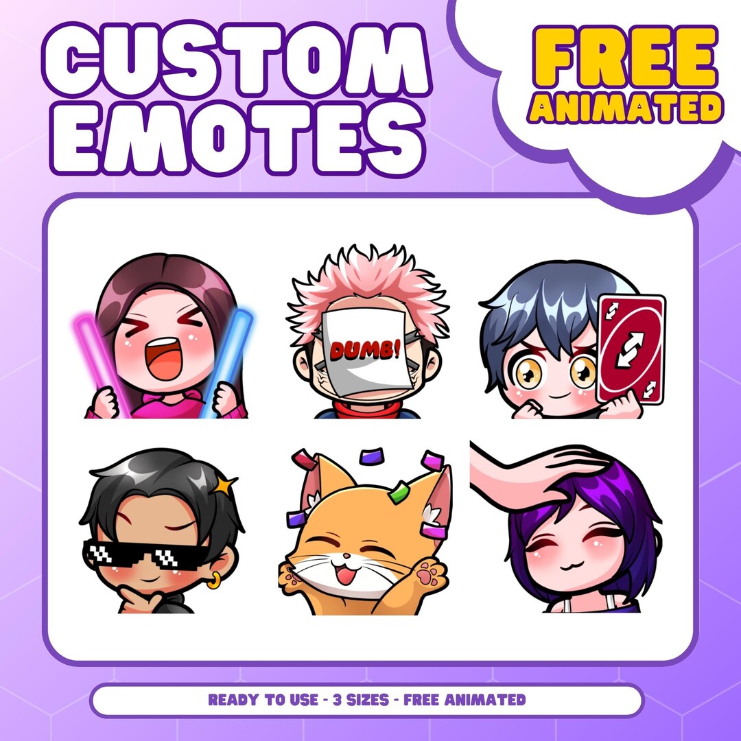 Custom Emotes Twitch Emotes Cute Emotes Emote Vtuber Emotes Sticker ...