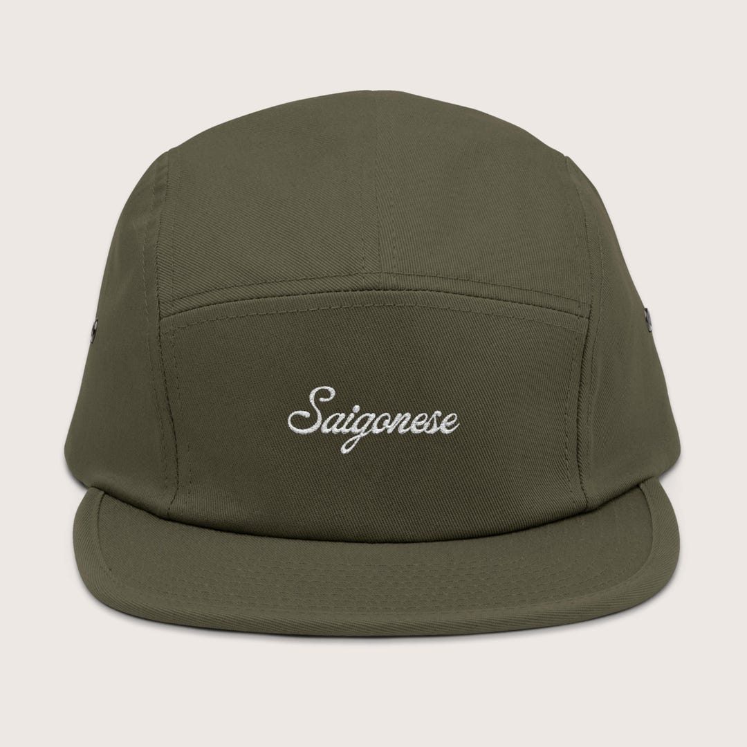 Saigonese 5 Panel Cap (embroidery), Saigon, Vietnam Cap, Minimalistic ...