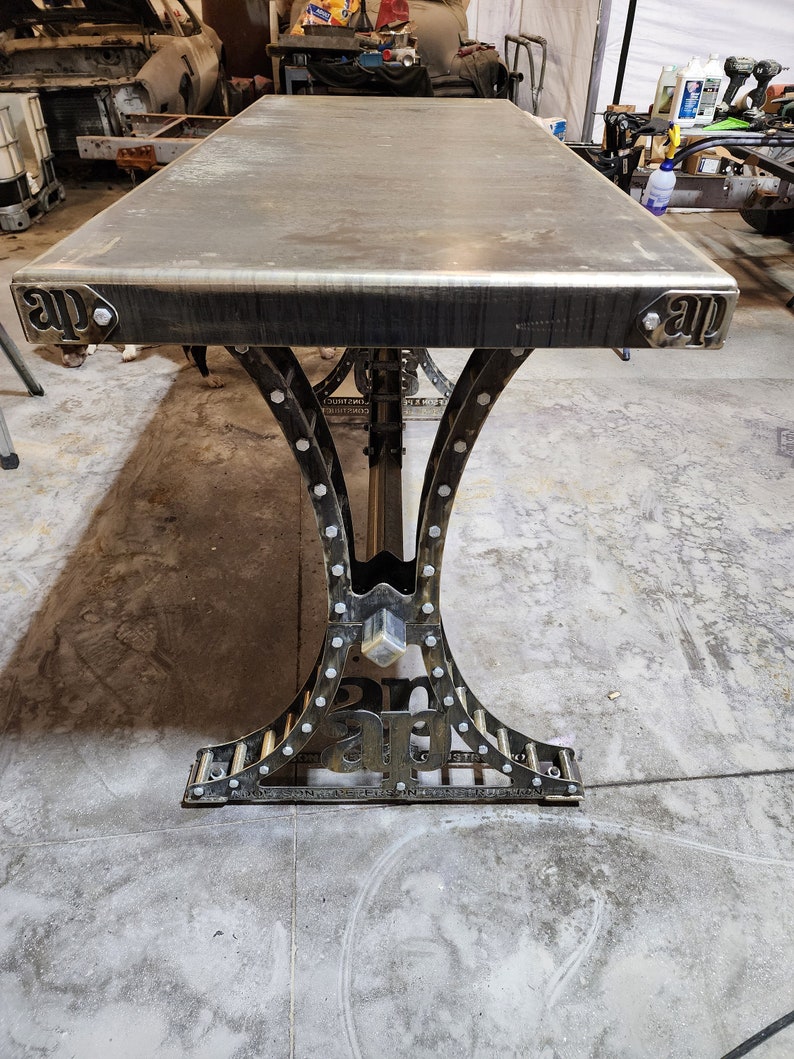 Industrial Style Table/bar & Matching LED Sign - Etsy