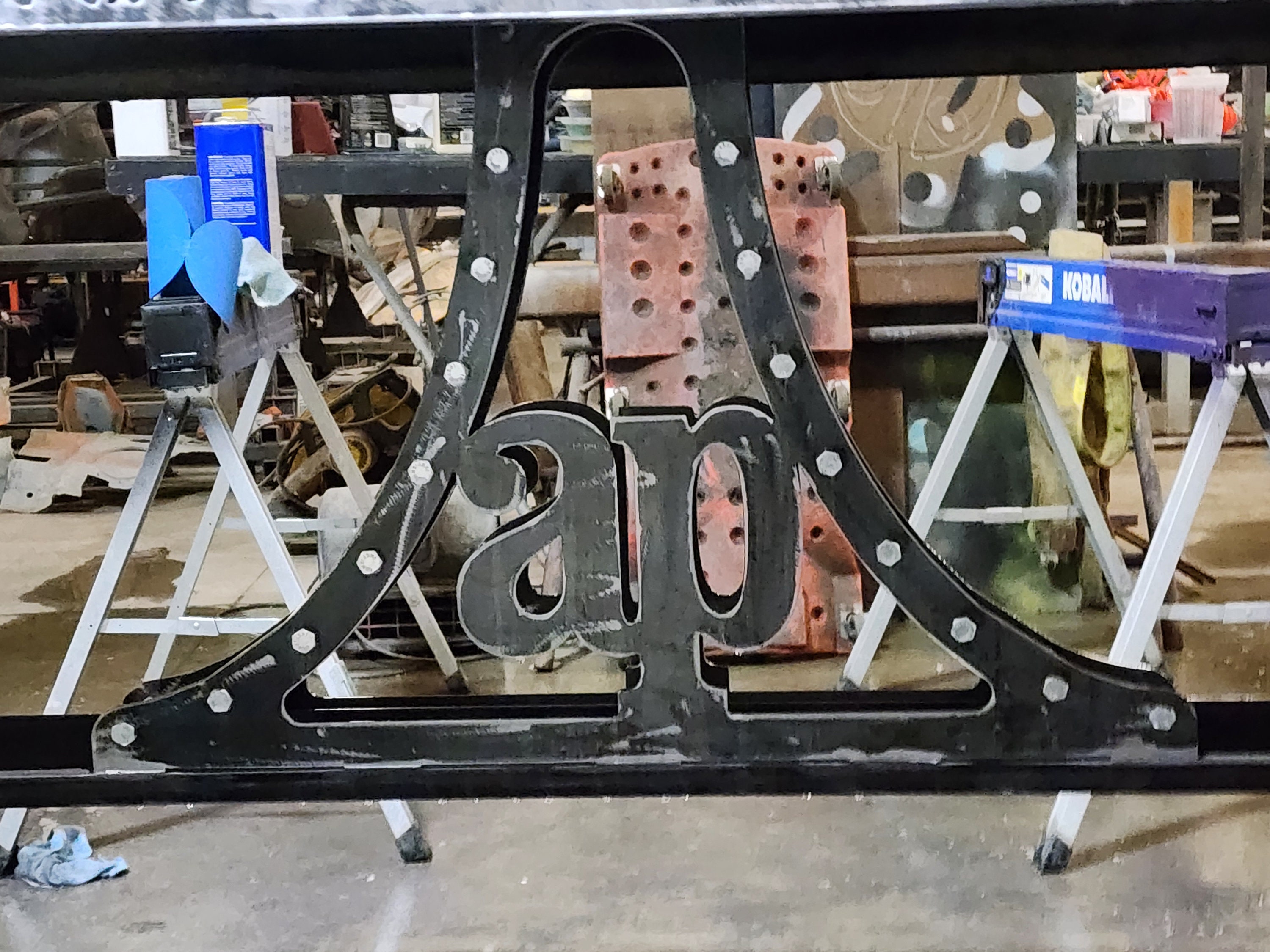 Industrial Style Table/bar & Matching LED Sign - Etsy