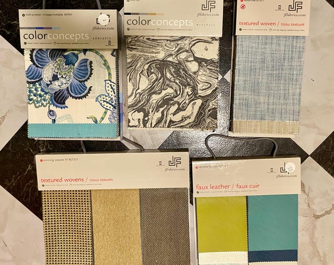 5 Fabric Sample Books - JF Fabrics - Texture, Prints, Colors, Materials ...