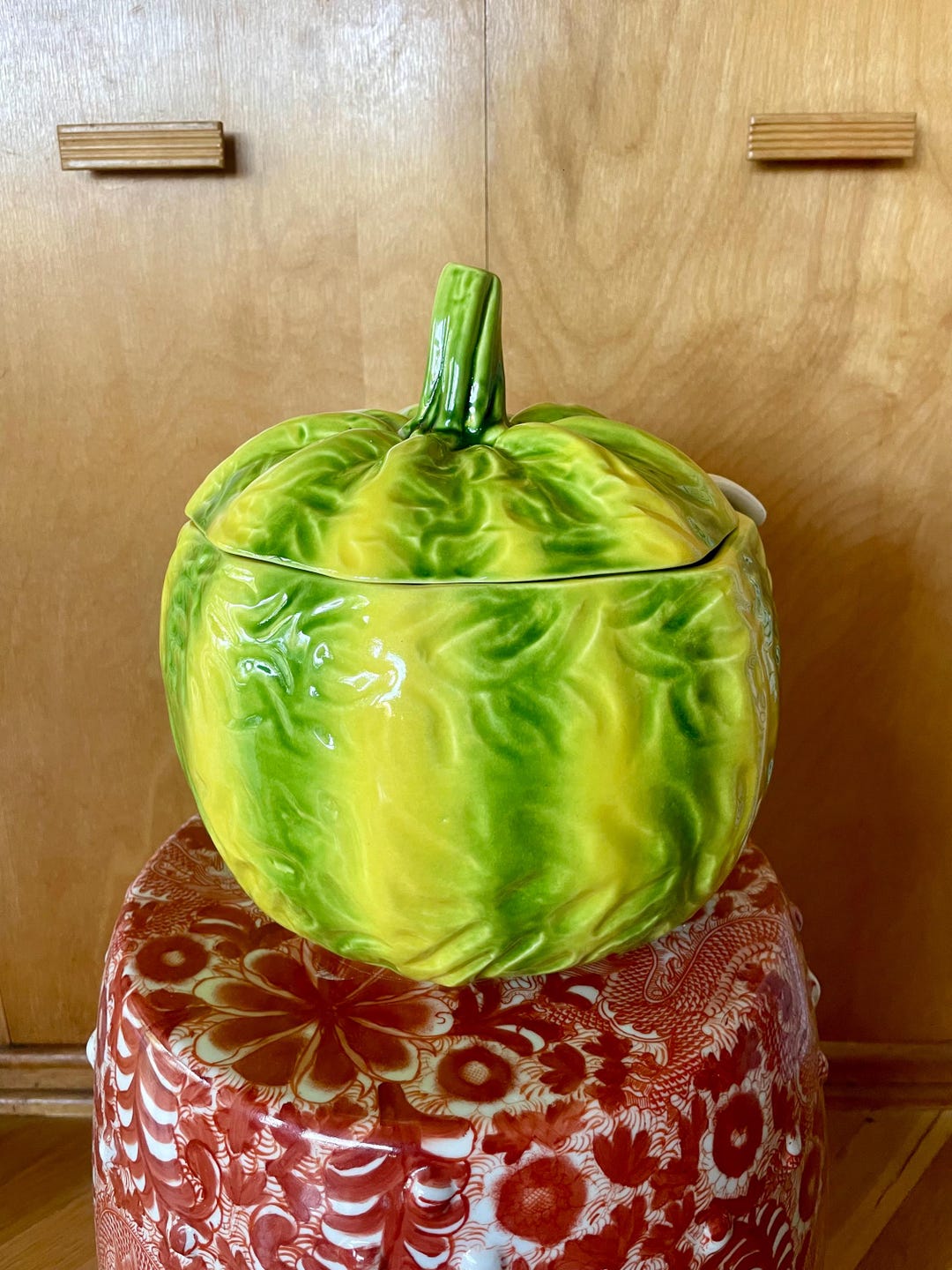 Giant Ceramic Gourd Soup Tureen With Ladle and 4 Bowls - Etsy