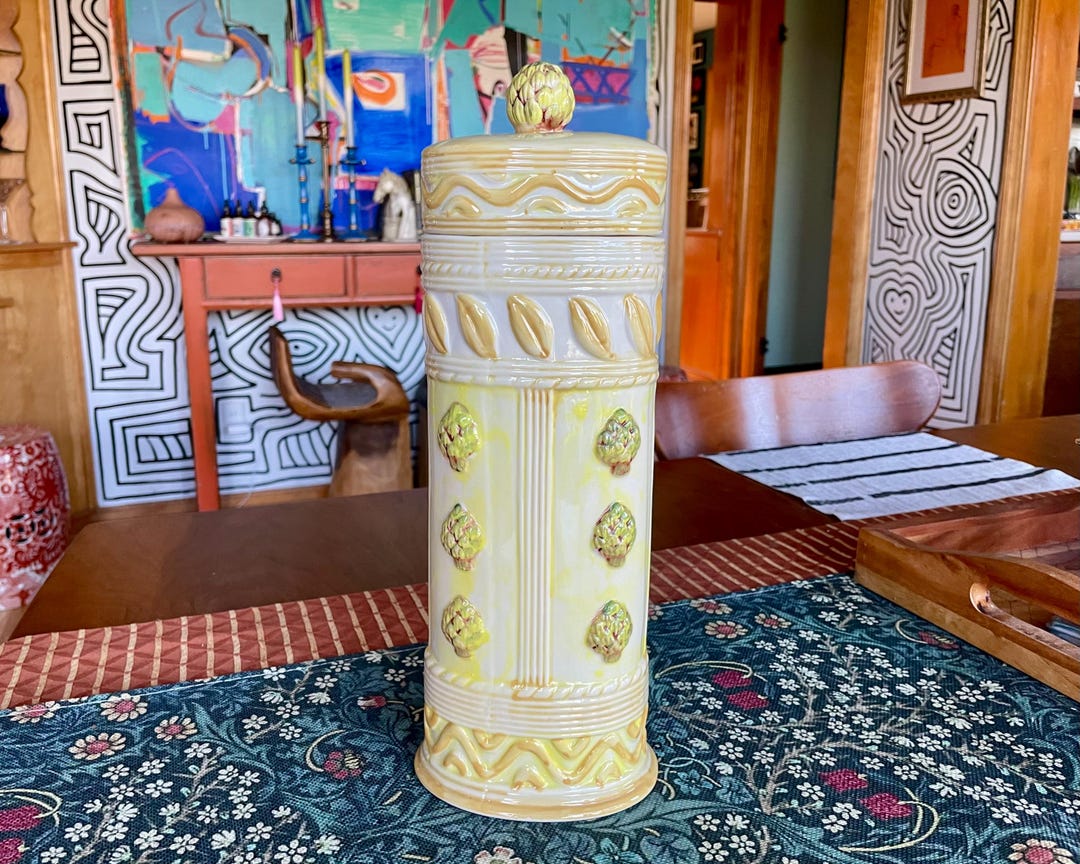 Tall Ceramic Spaghetti Container - Etsy