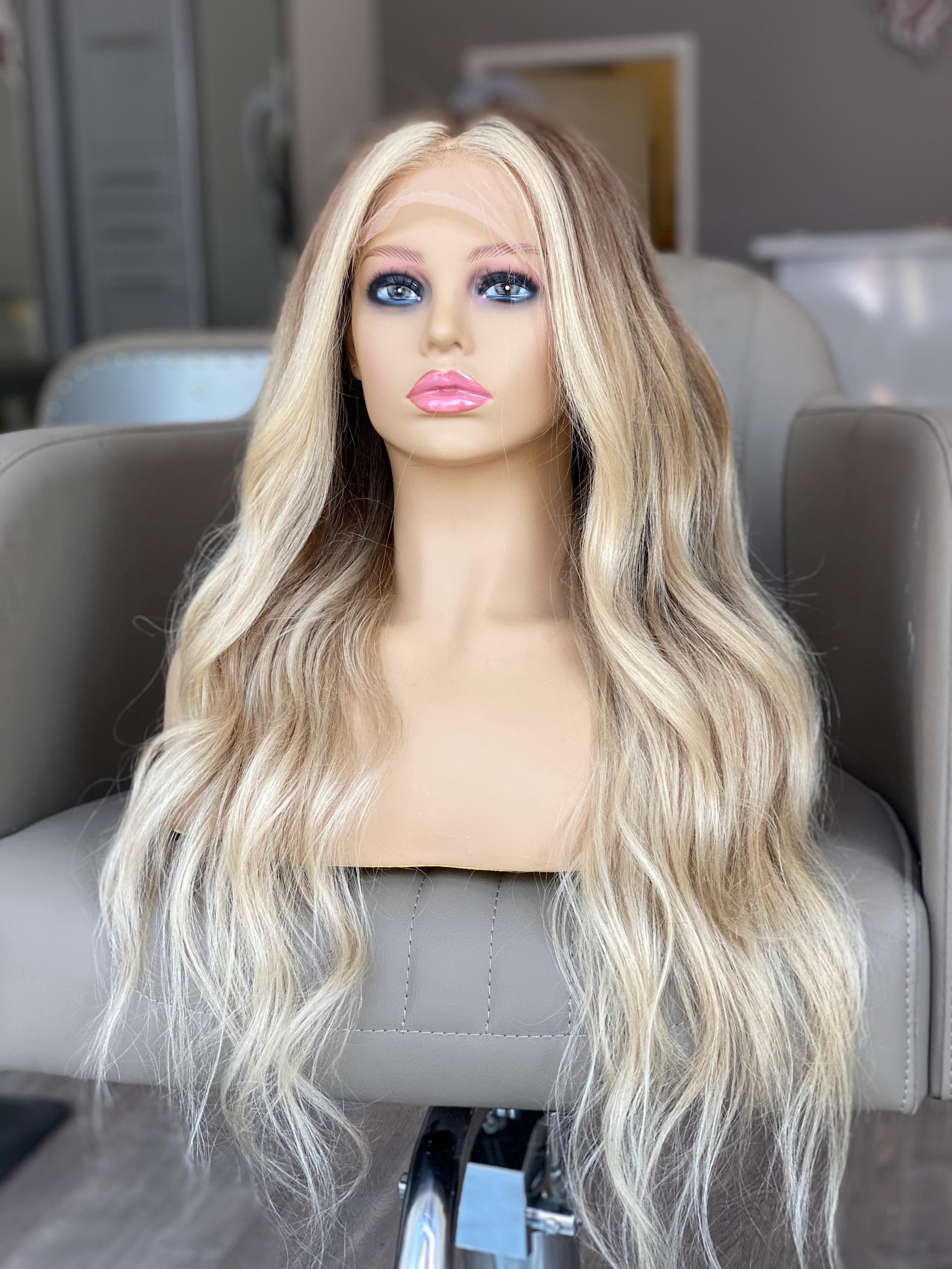 Money Piece Balayage Lace Front Human Hair Wig - Etsy
