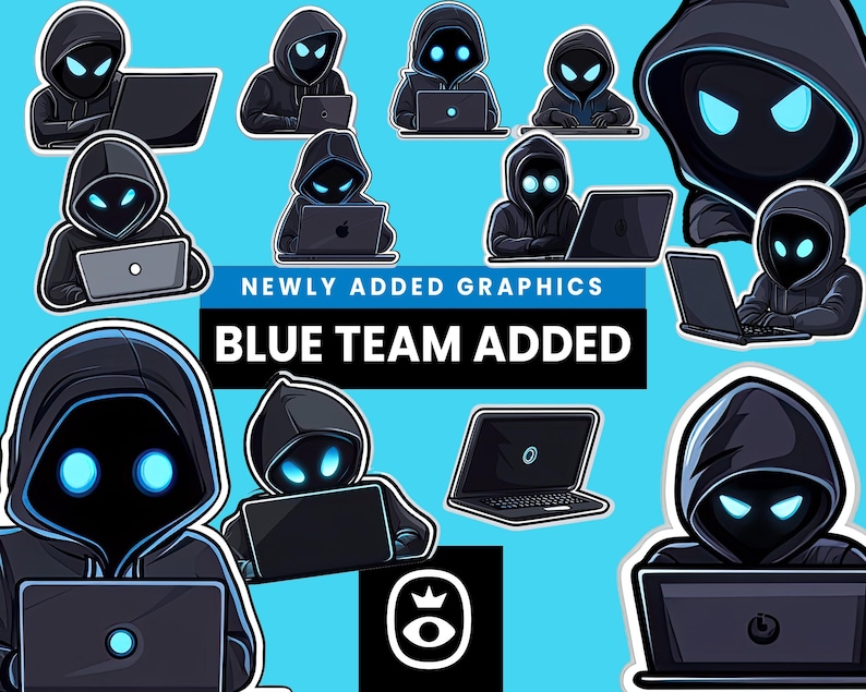 Hacker Laptop Clipart Sticker Set Pngs, Transparent PNG Images, Tech ...