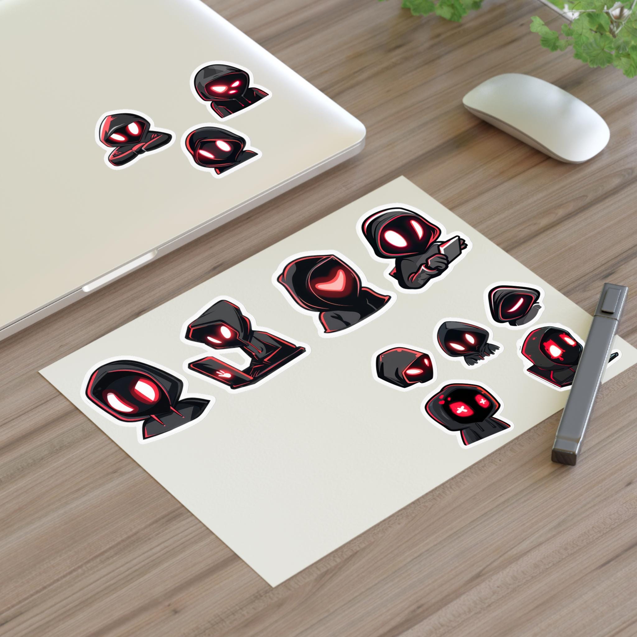 Cyberpunk Hacker Sticker Pack | Hooded Character Decals - Etsy