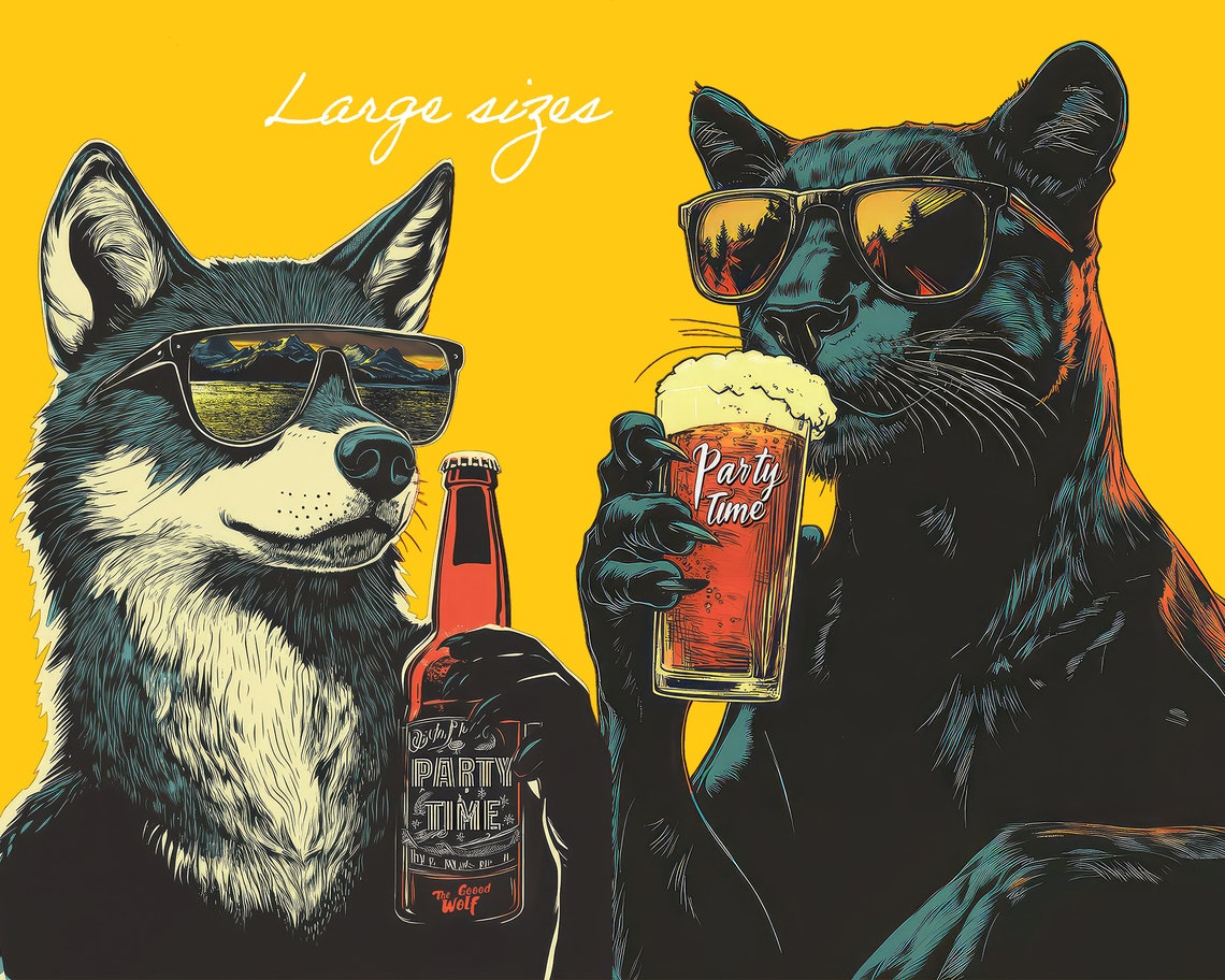 Party Wall Art, Bar Decor, Bar Sign, Bar Cart Art, Bar Decor for Home ...