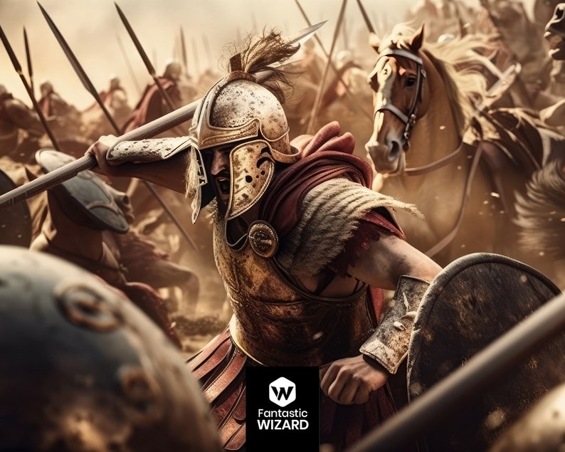 Roman Battle Wall Art, Sparta Warriors Wall Art, Rome History Photo ...