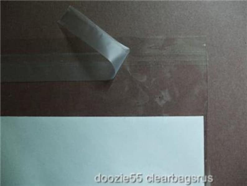 AFB413 100 Clear Cellophane Envelopes 4 7/8 X 13 1/8 - Etsy