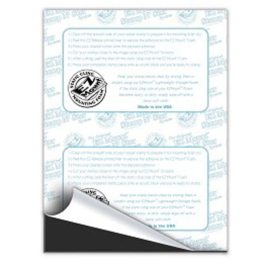 1 Sheet EZ MOUNT Thin Foam Unmounted Rubber Stamps-static Cling Ezthin ...