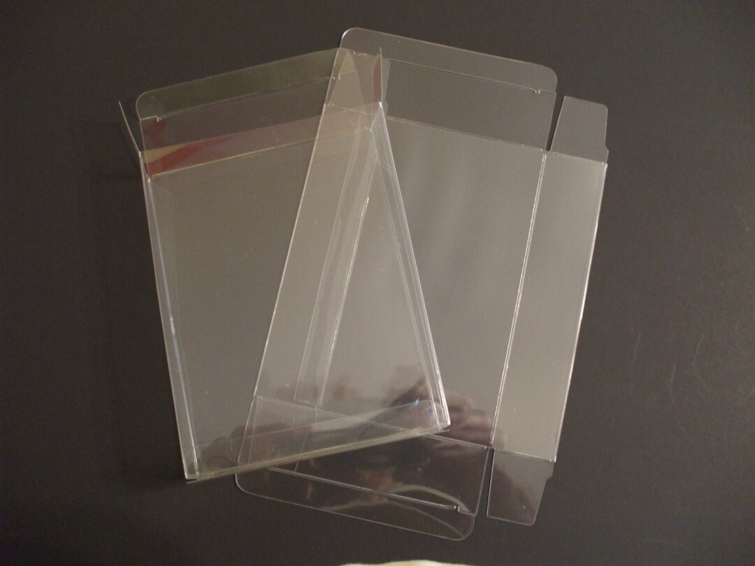 CB15 10 Clear Soft Fold Pop-up Boxes for A7 Card and Envelope Sets 5 3/ ...