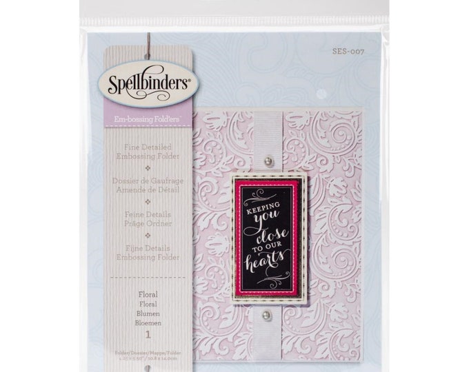 Sizzix / 660579 Botanical Swirls Textured Impressions Plus Embossing ...