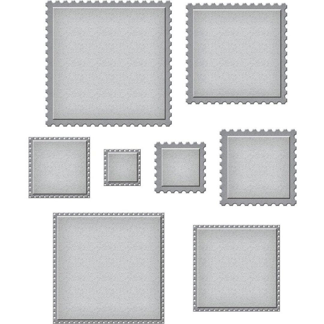 Spellbinders Etched Dies S5538 Postage Edge Squares 8 Die Set - Etsy