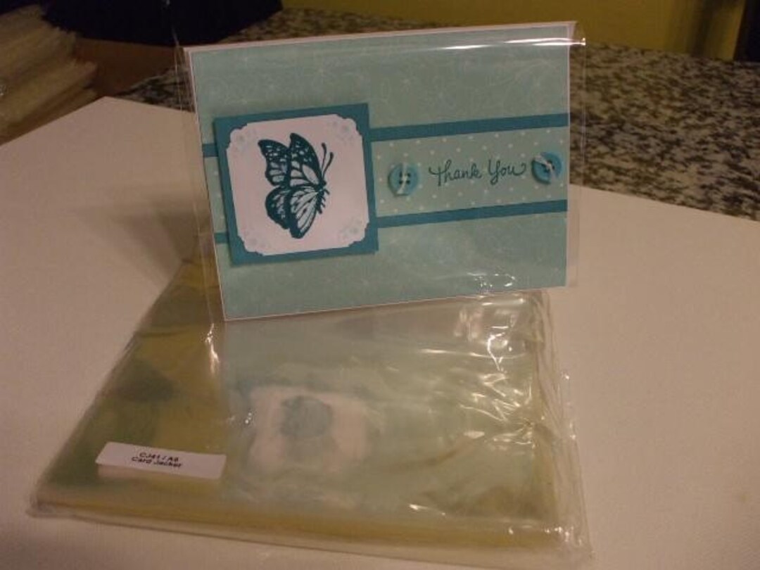 CJ41 100 Clear Card Jackets for A6 Card and Envelope - Etsy