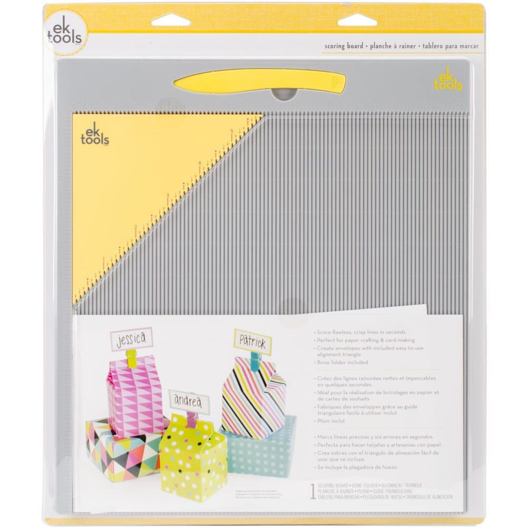 EK Tools Scoring Board 12x12 With Bone Folder & Alignment Triangle for ...