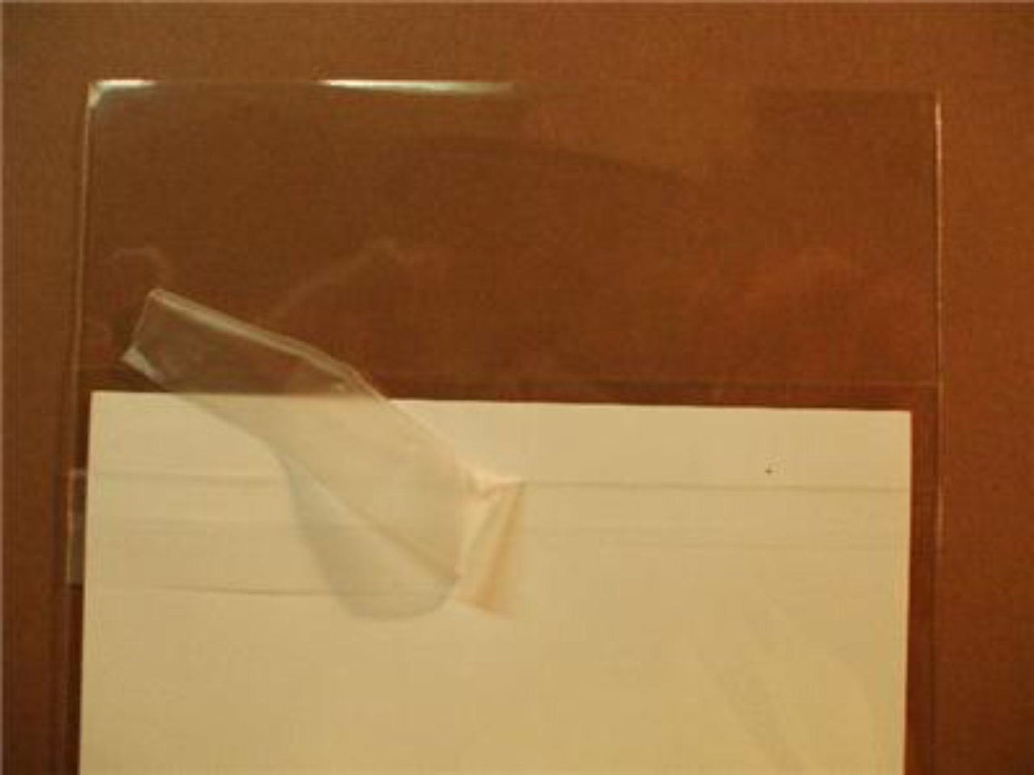 100 Clear Cellophane Envelopes, Resealable, 5 11/16 X 5 9/16 - Etsy