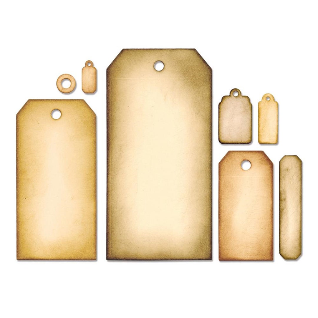 Sizzix / Tim Holtz Framelits Tag Collection Dies 658784 - Etsy