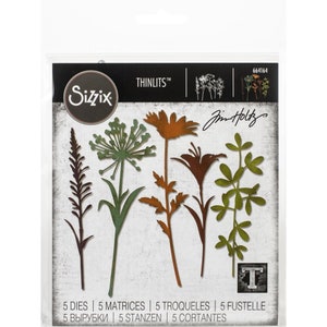 Sizzix Thinlits Tim Holtz Wildflower Stems #2 Dies 664164 - Etsy UK