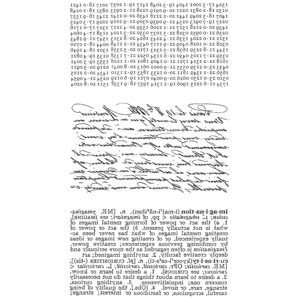 Tim Holtz /Stampers Anonymous Reflections CMS111 Cling Stamp | Etsy