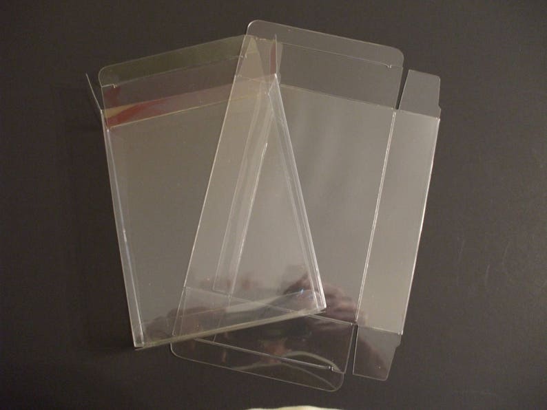 CBA758 25 Clear Soft Fold Pop-up Boxes for A7 Card and Envelope Sets 5 ...