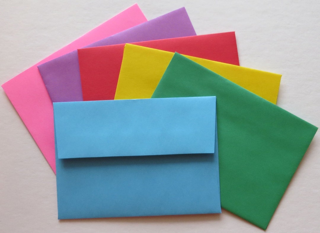 PE26 Qty. 24 Multi Colored RSVP Response Envelopes A1 60 Square Flap 5 ...