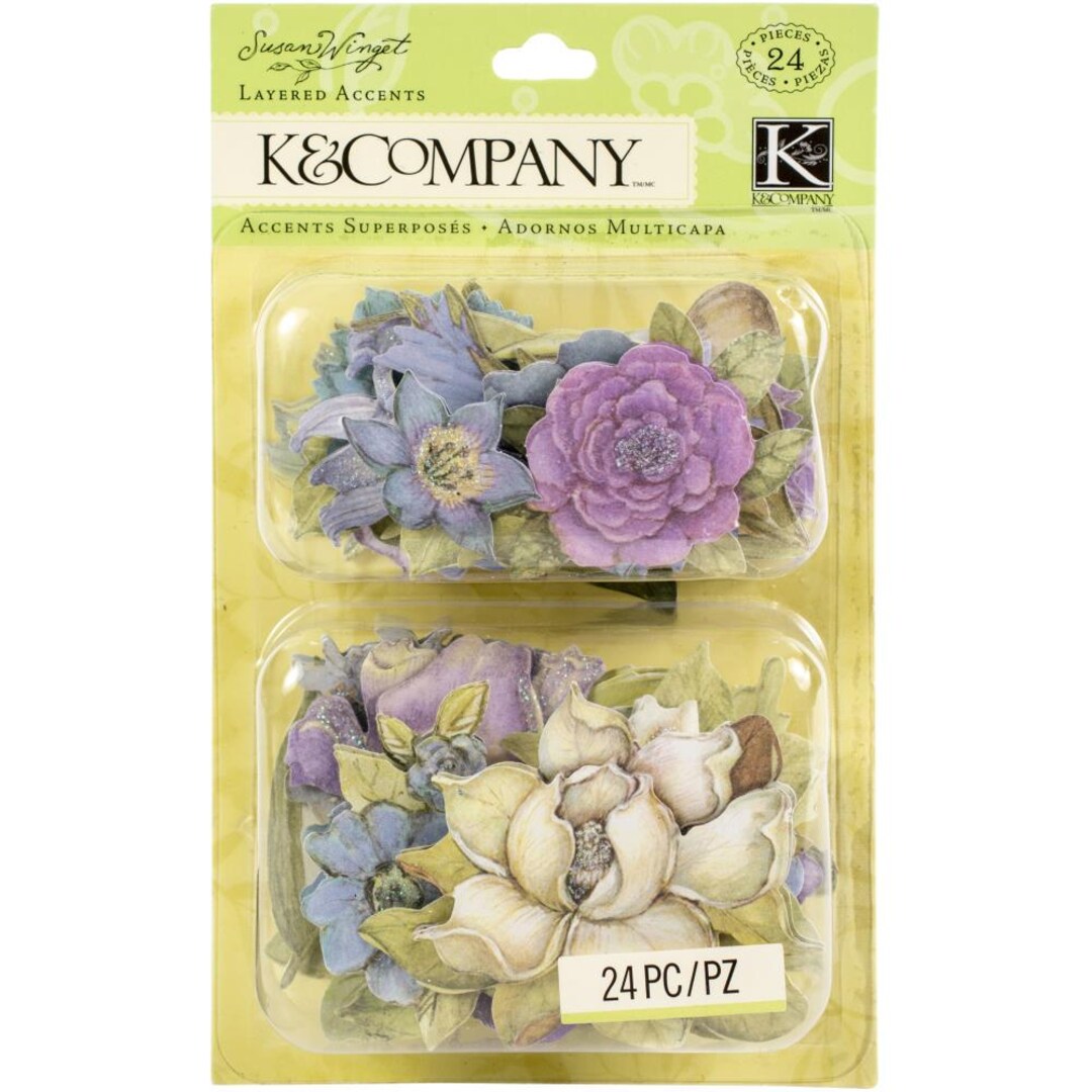 K&co Susan Winget Layered Accents Flowers 24pc. Product K614413 - Etsy