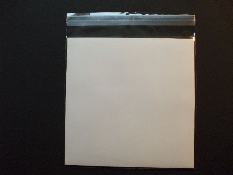 100 Clear Cellophane Envelopes, Resealable (6 11/16 X 6 9/16) - Etsy