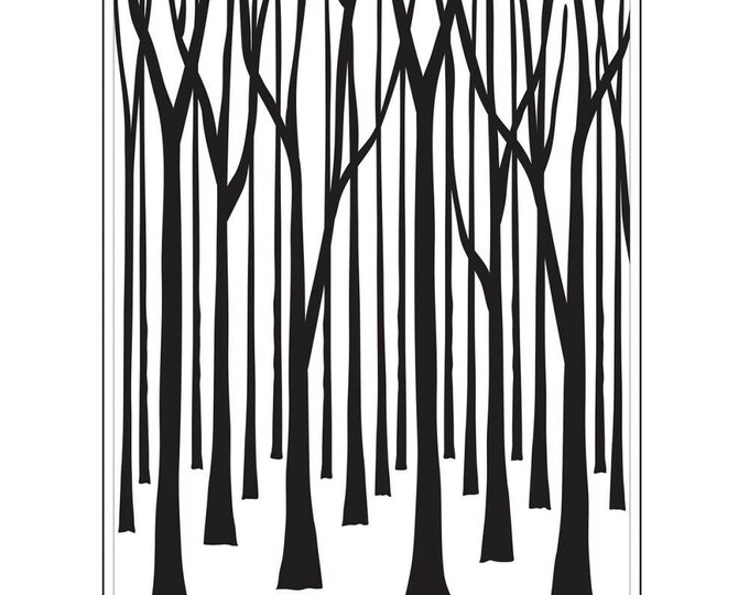 30008390 Darice A2 Embossing Folder Skinny Tree Trunks Background - Etsy