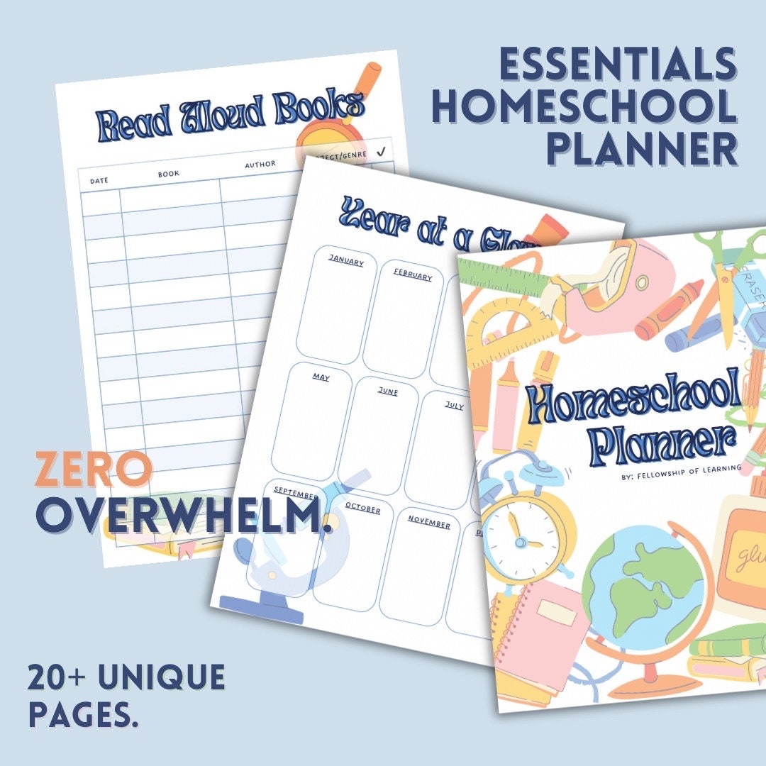 Homeschool Planner Undated Planner Gift for Homeschool Mom Planning ...