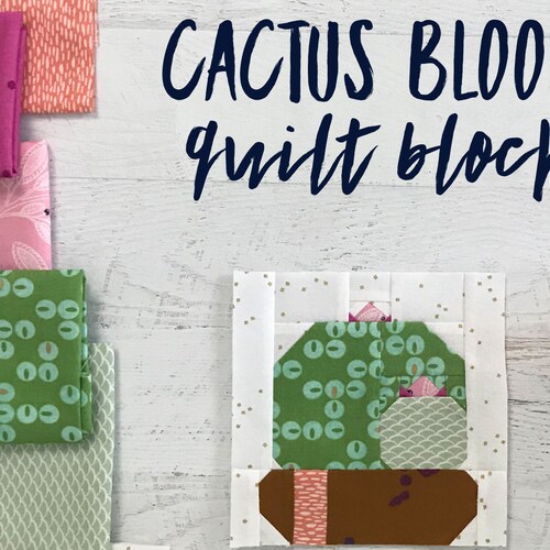 Desert Cactus Quilt Block Pattern PDF Includes Instructions - Etsy