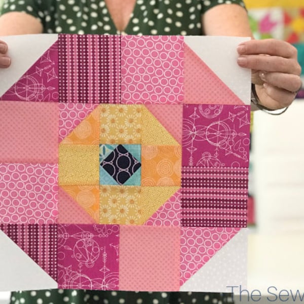 Blooming Blocks Fabric - Etsy