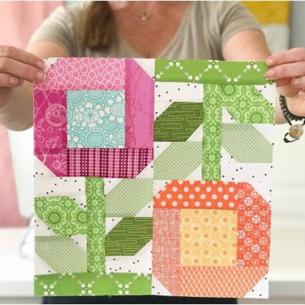 Sunflower Quilt Block Pattern - Etsy