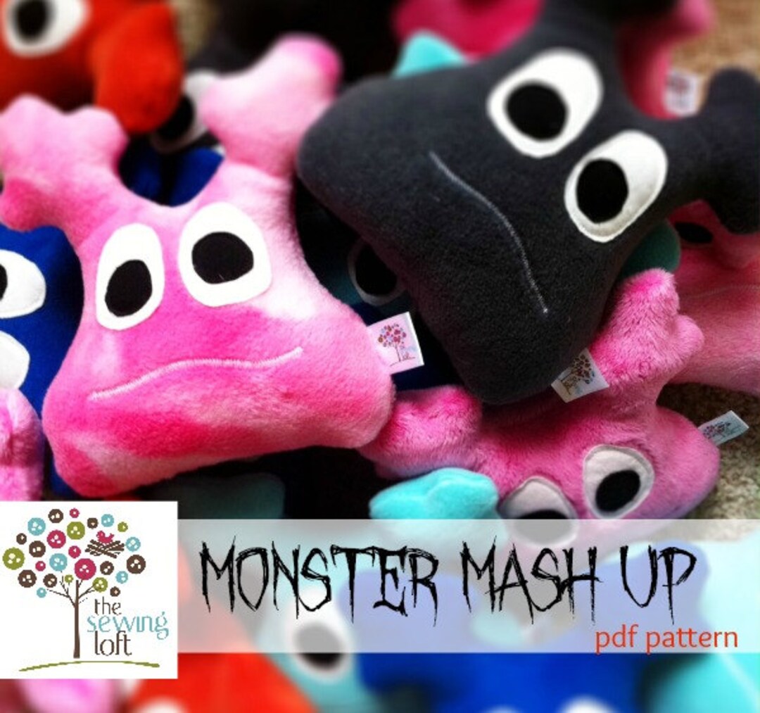 Monster Mash up Pattern INSTANT DOWNLOAD PDF - Etsy
