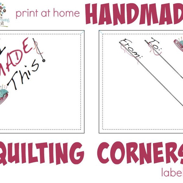 Corner Quilt Labels - Etsy