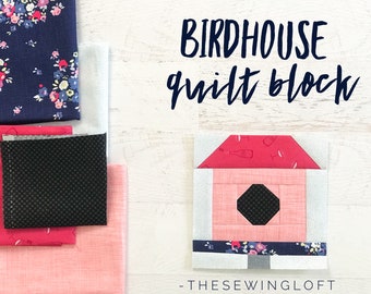 Birdhouse Quilt | Etsy