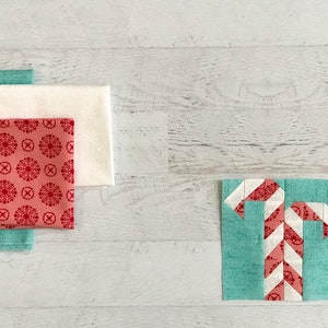 Candy Canes Block Pattern - PDF Includes Instructions for 6 Inch and 12 ...