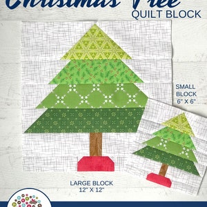 Christmas Tree Block Pattern - PDF Includes Instructions for 6 Inch and ...