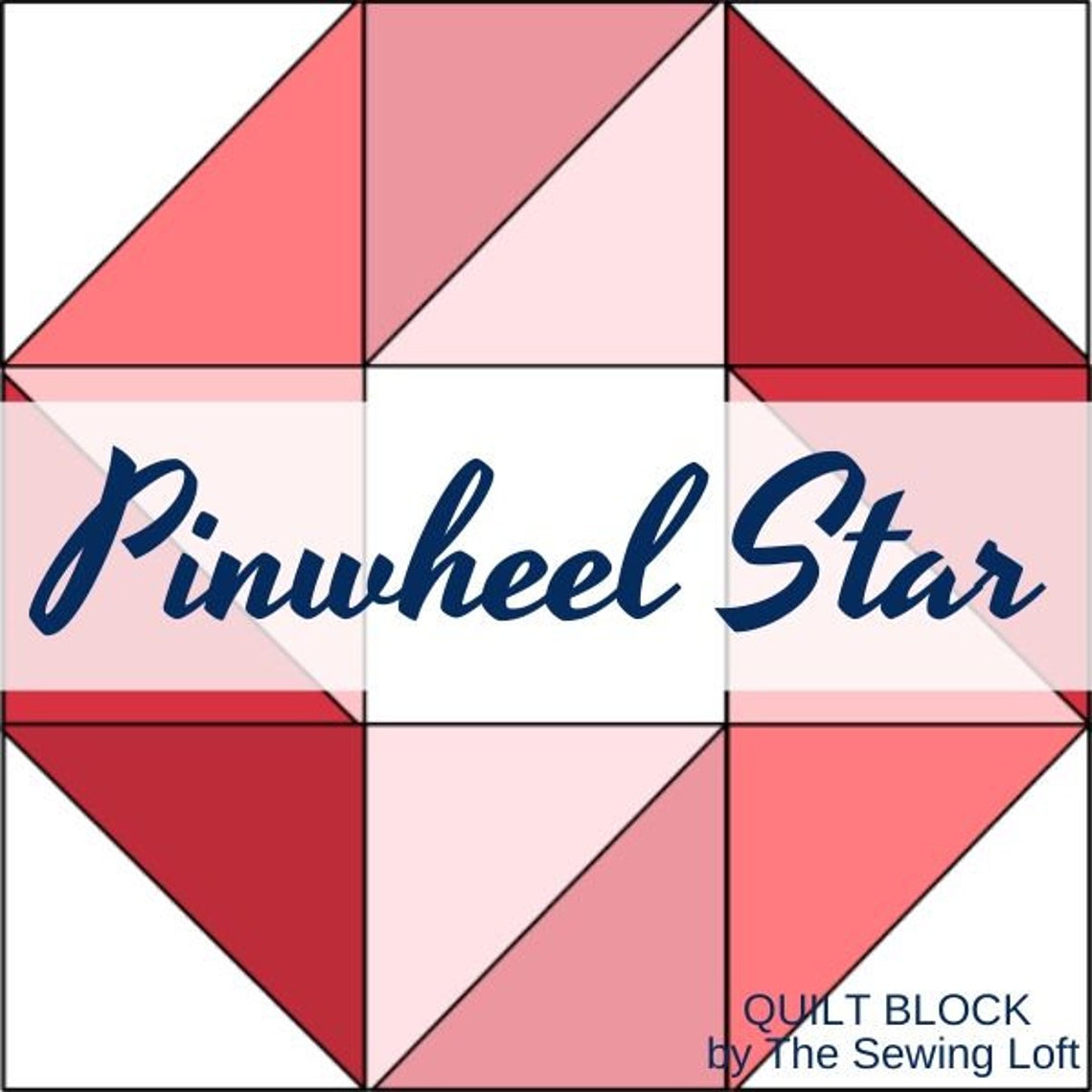 Pinwheel Star Quilt Block Pattern PDF Includes Instructions | Etsy