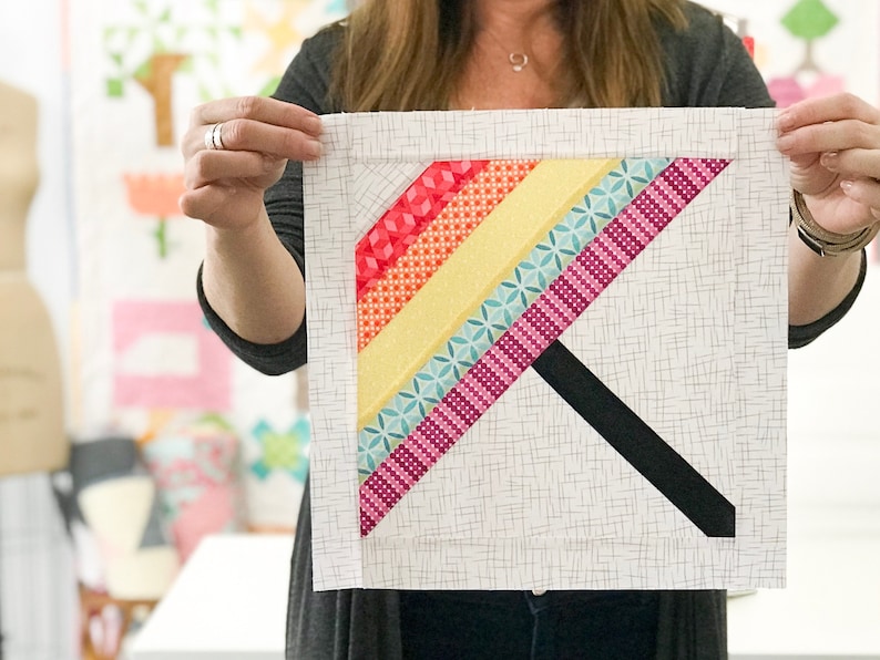 Rainy Day Umbrella Quilt Block Pattern - PDF Includes Instructions for ...