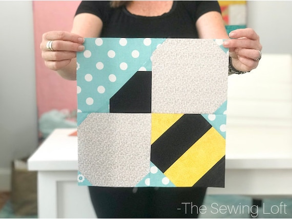 Bumble Bee Quilt Block Pattern PDF Includes Instructions for - Etsy