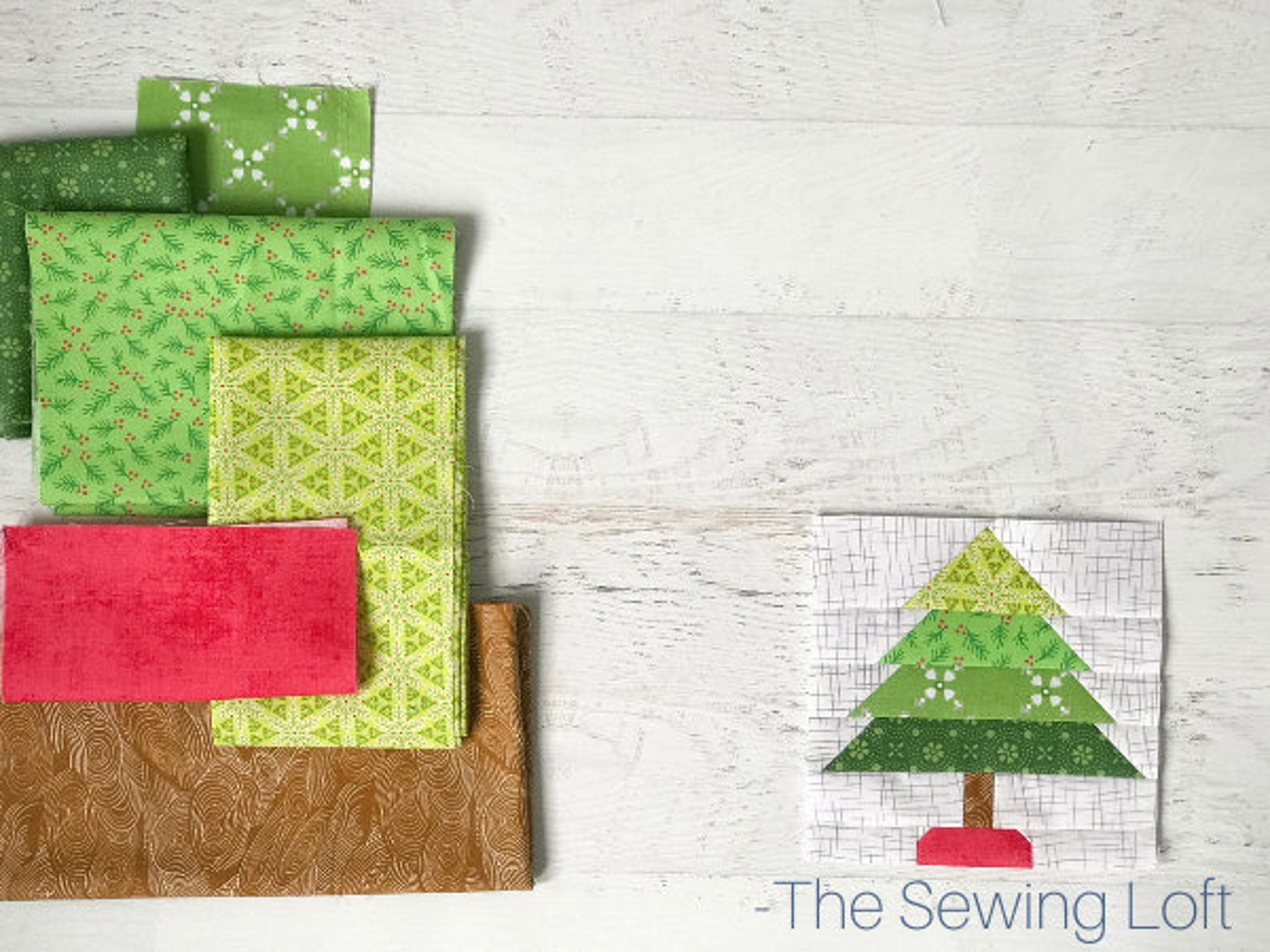 Christmas Tree Block Pattern PDF Includes Instructions for 6 Inch and ...