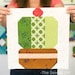 Desert Cactus Quilt Block Pattern - PDF Includes Instructions for 6 ...