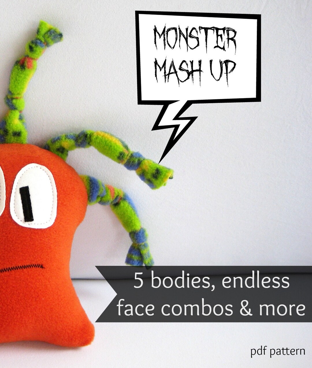 Monster Mash up Pattern- INSTANT DOWNLOAD PDF - Etsy