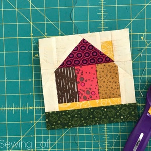 Tiny House Quilt Block Pattern - PDF Includes Instructions for 6 Inch ...