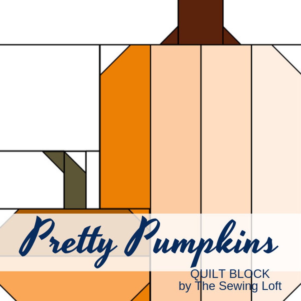 Pumpkin Quilt Block Pattern PDF Includes Instructions for 6 - Etsy