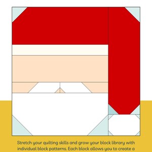 Santa Claus Quilt Block Pattern – 6 and 12 Inch (PDF Pattern) - Etsy