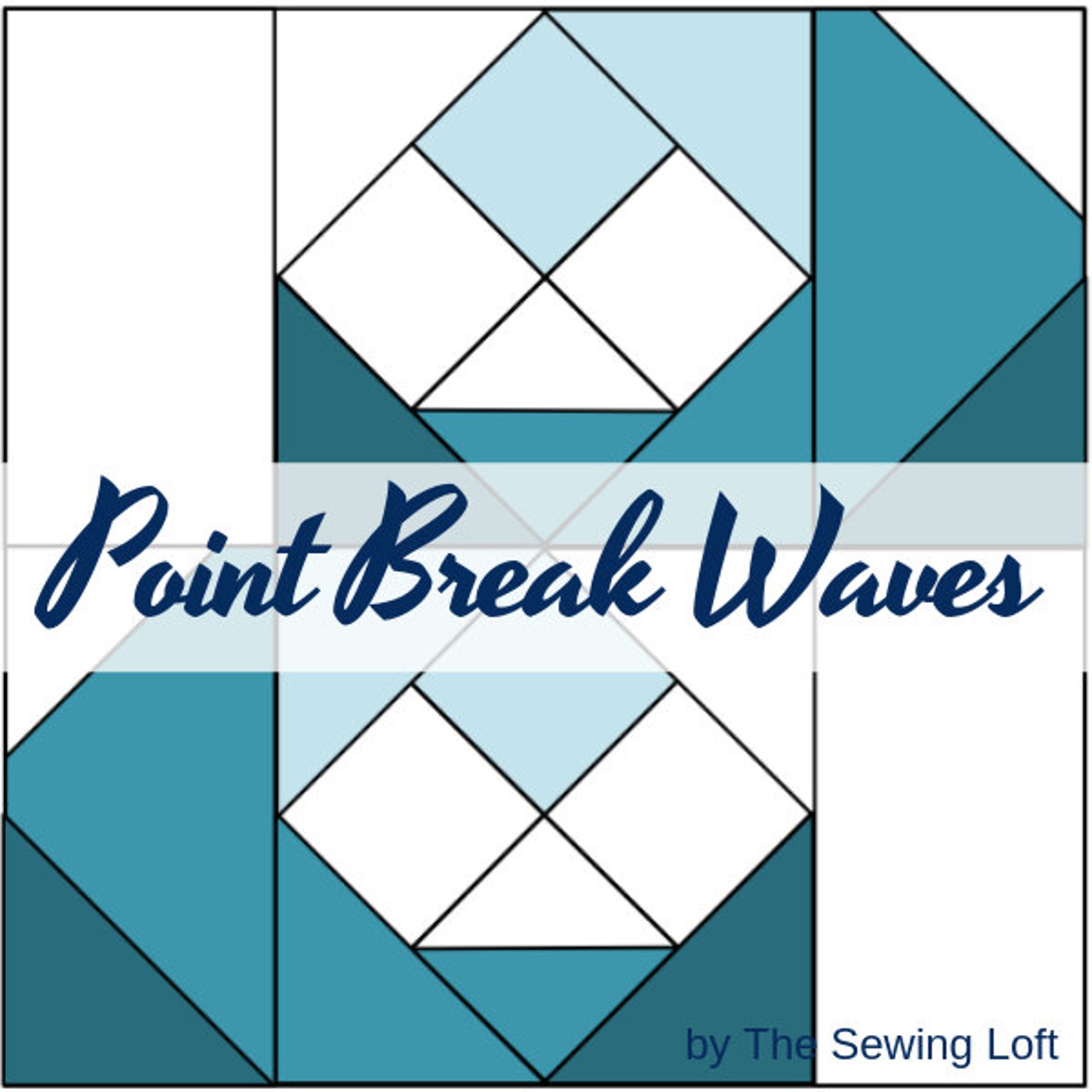 Waves Quilt Block Pattern PDF Includes Instructions for 6 - Etsy