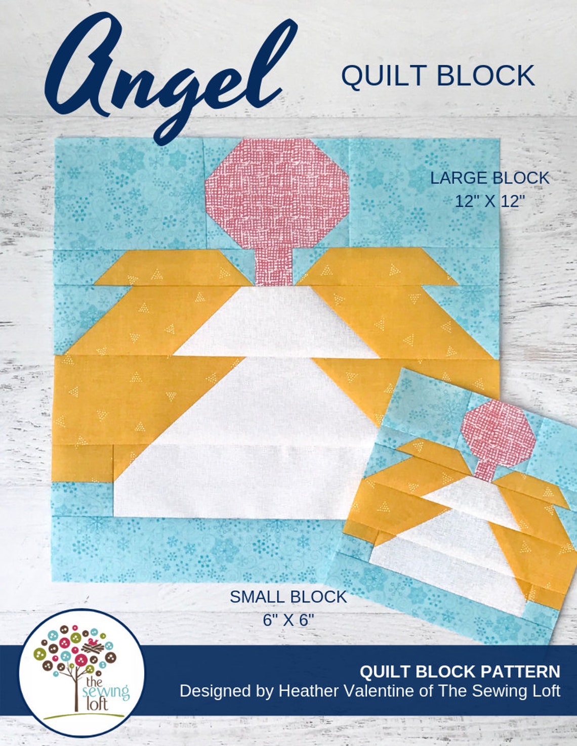 Christmas Angel Quilt Block Pattern – 6 and 12 Inch (PDF) - Etsy